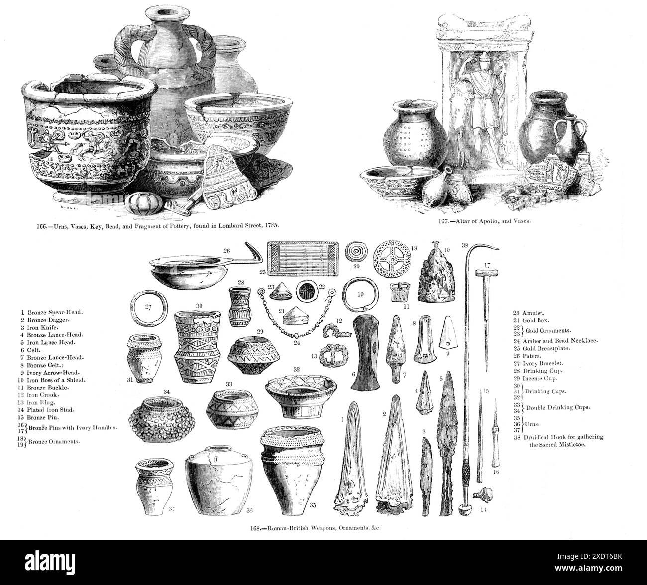 Urns, Altars & Weapons - Old England (1843), Charles Knight (1791-1873 ...