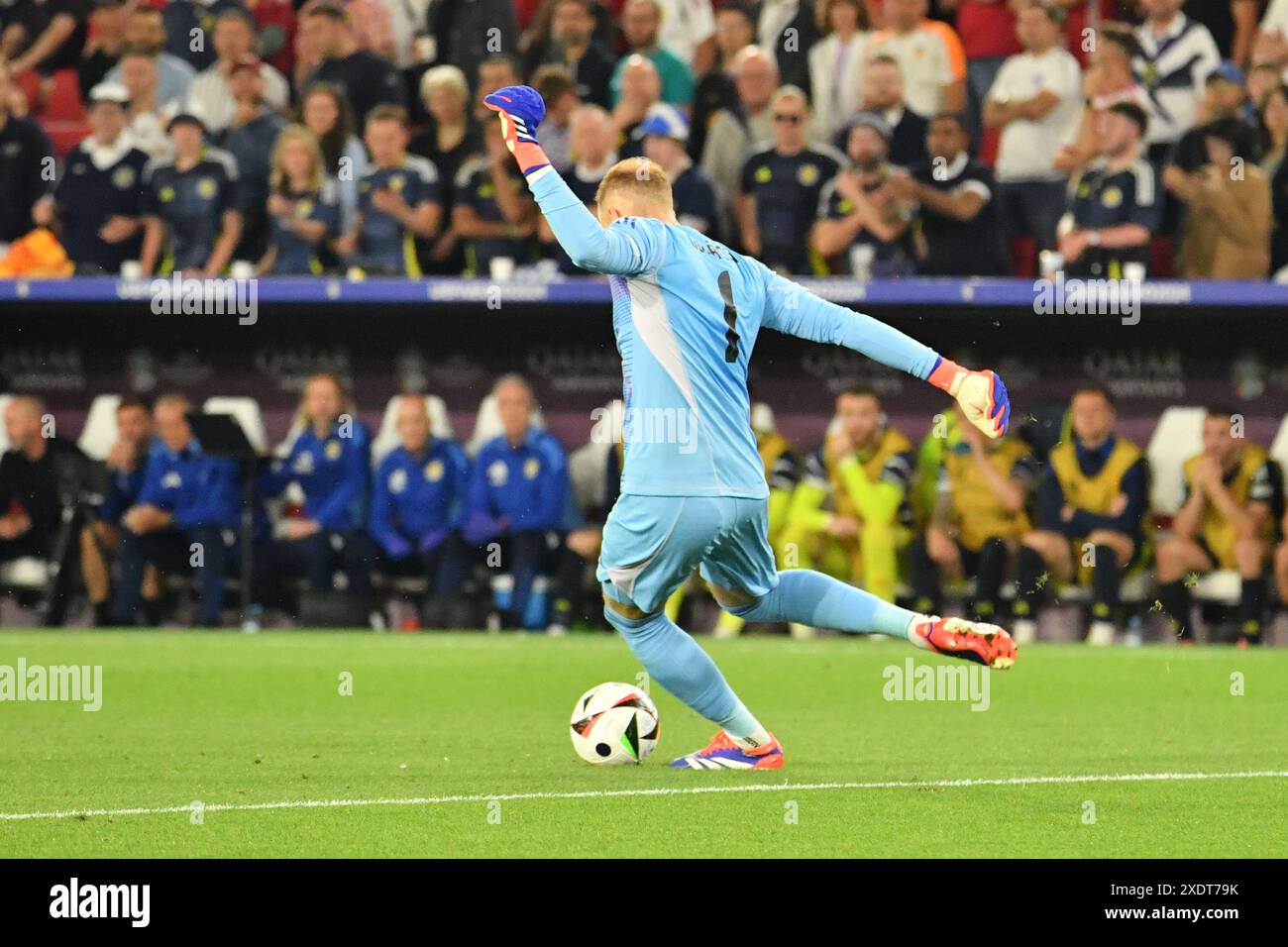 Stuttgart, Germany, 23rd Jun, 2024. Hungary goalkeeper Peter Gulacsi ...