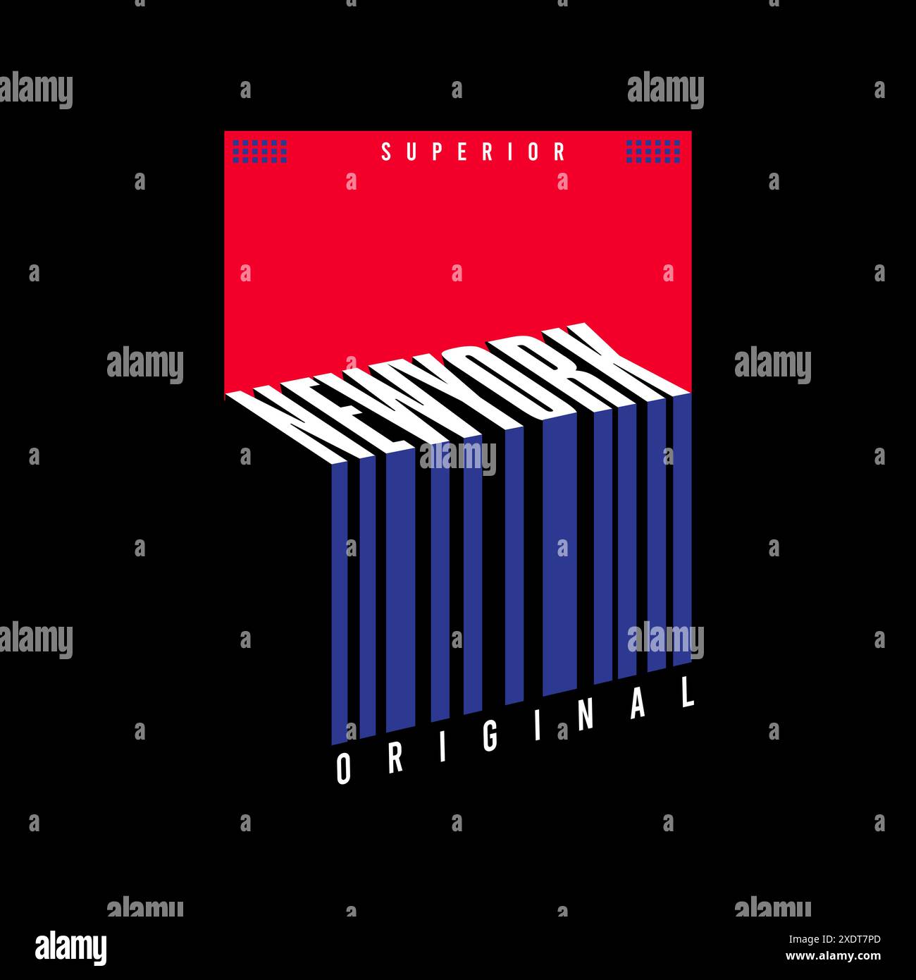 New york 3d typography modern urban poster design Stock Vector Image ...