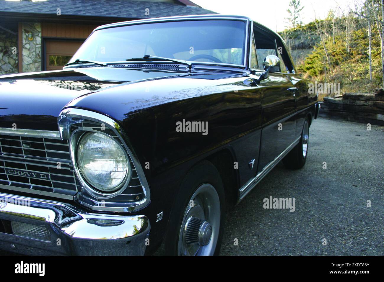 Black Chevy Nova Classic Car Stock Photo - Alamy