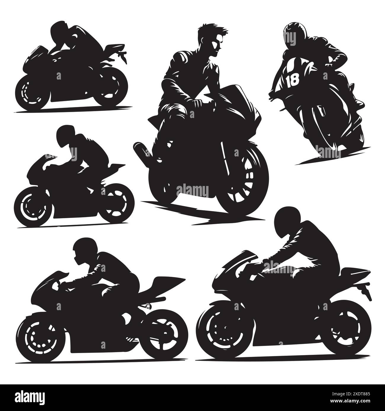 Motorcyclist motorcycle Stock Vector Images - Alamy