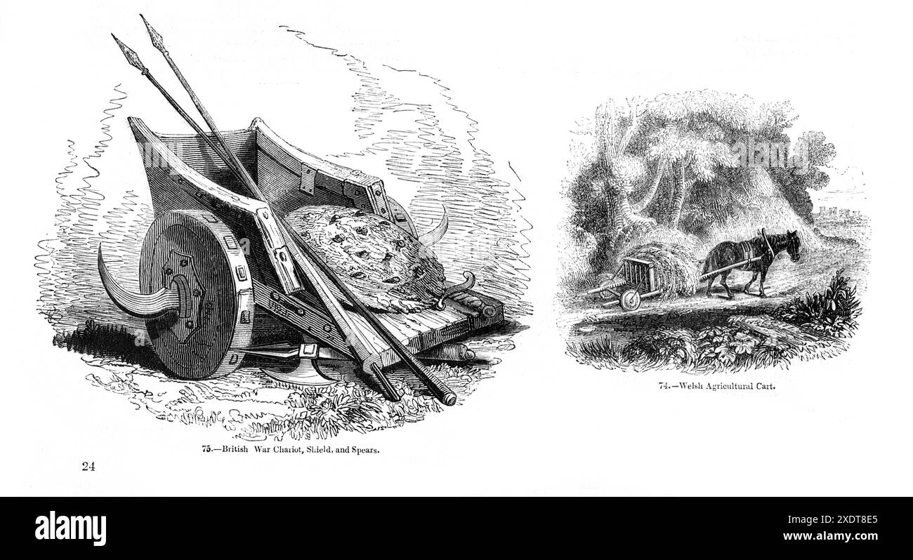 Chariots & Carts - Old England (1843), Charles Knight (1791-1873) p.24 ...