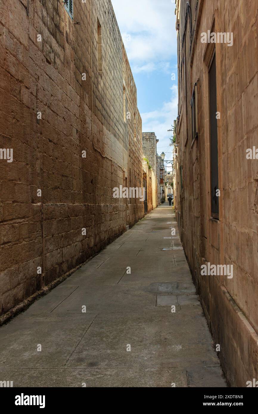 narrow street in the city Stock Photo - Alamy