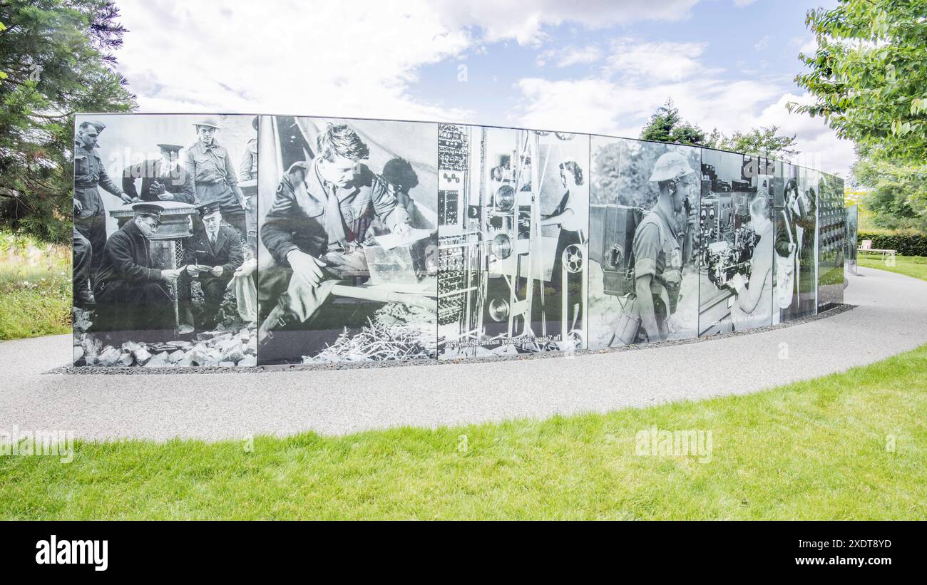 GPO Memorial Glass sculpture at the National Memorial Arboretum, Burton ...