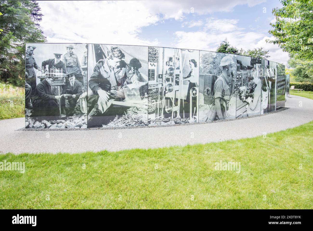 GPO Memorial Glass sculpture at the National Memorial Arboretum, Burton ...