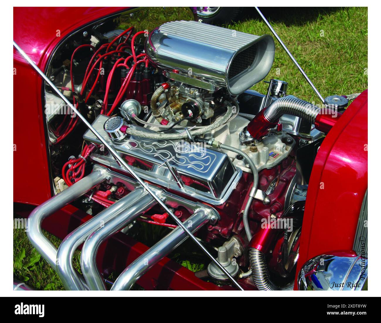 Classic Car Motor - Hot Rod Engine Stock Photo - Alamy