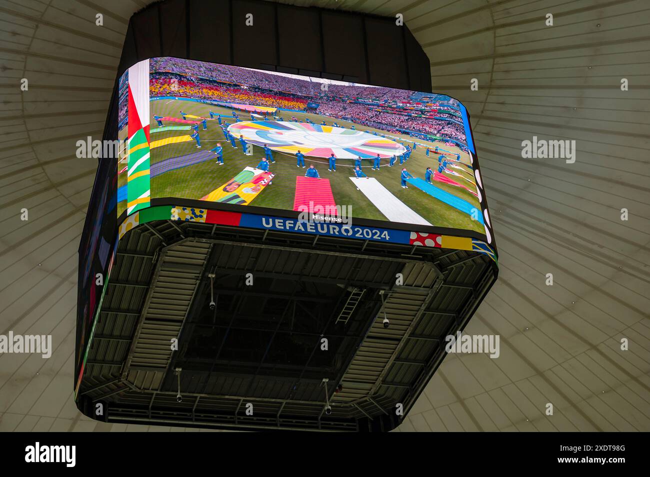 Stadium Scoreboard during the UEFA “Euro Germany 2024 “ match between ...
