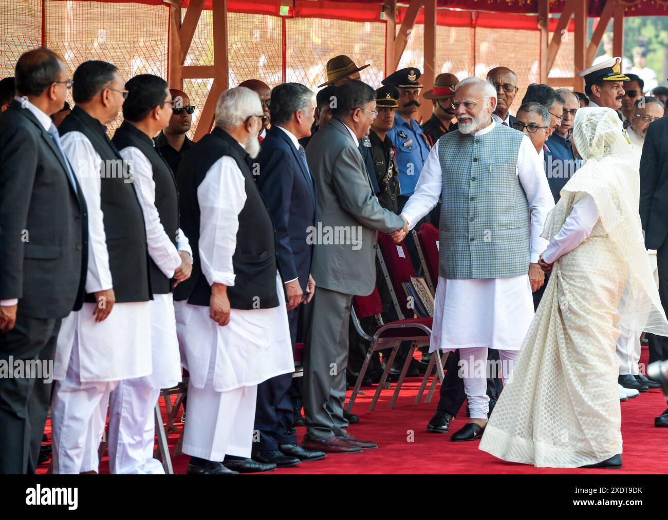 New Delhi, India. 22nd June, 2024. New Delhi, Jun 22 (ANI): Prime Minister Narendra Modi meets ...