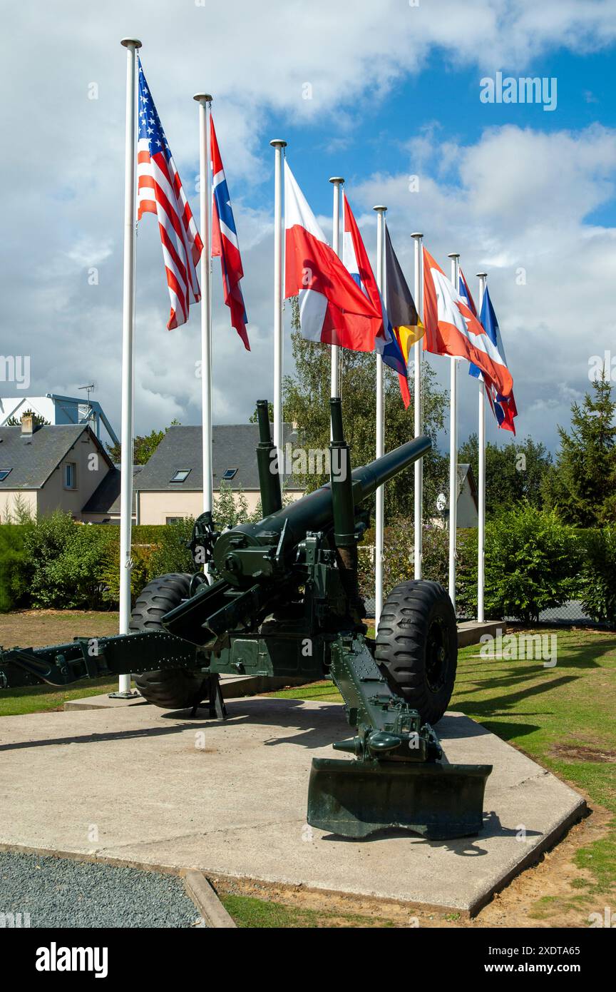 Flags of Nations near the D-Day Beaches Stock Photo - Alamy
