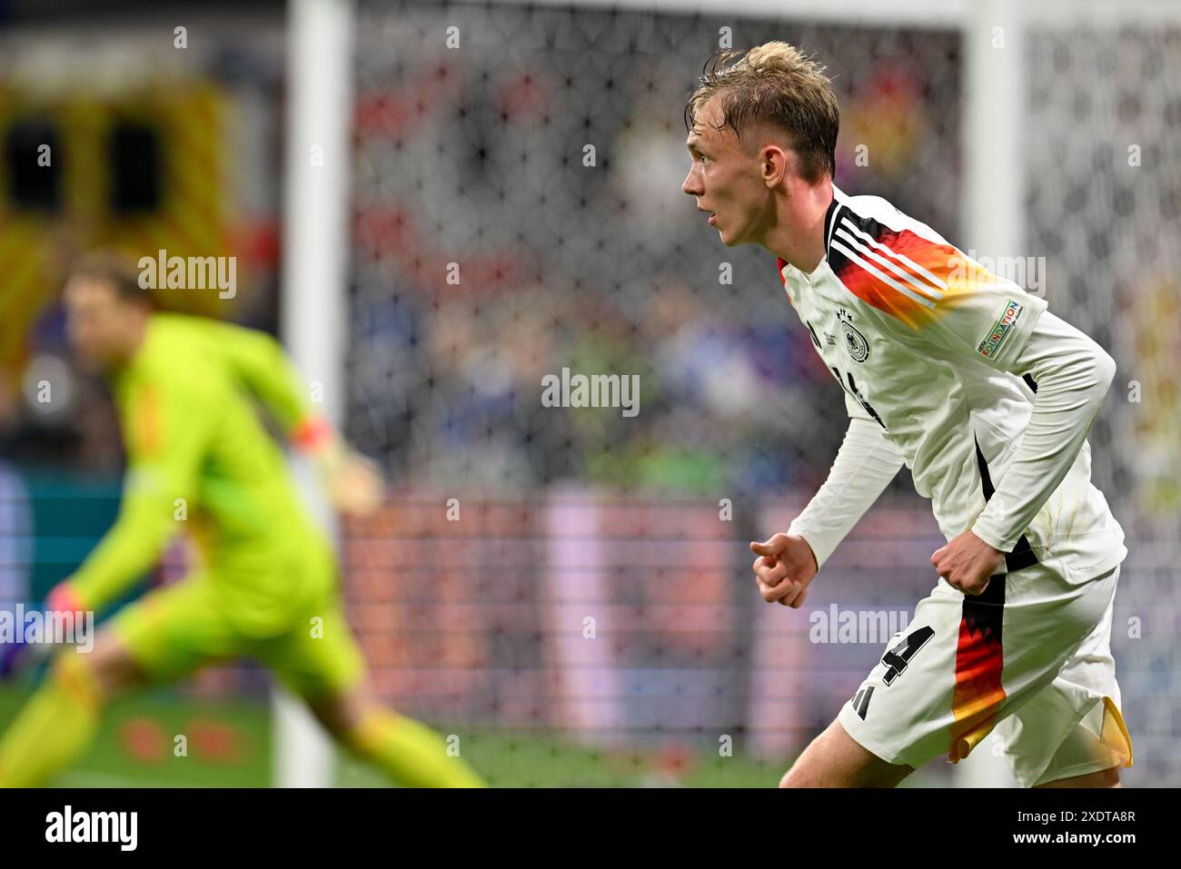 Maximilian Beier(14) of Germany pictured during a soccer game between ...