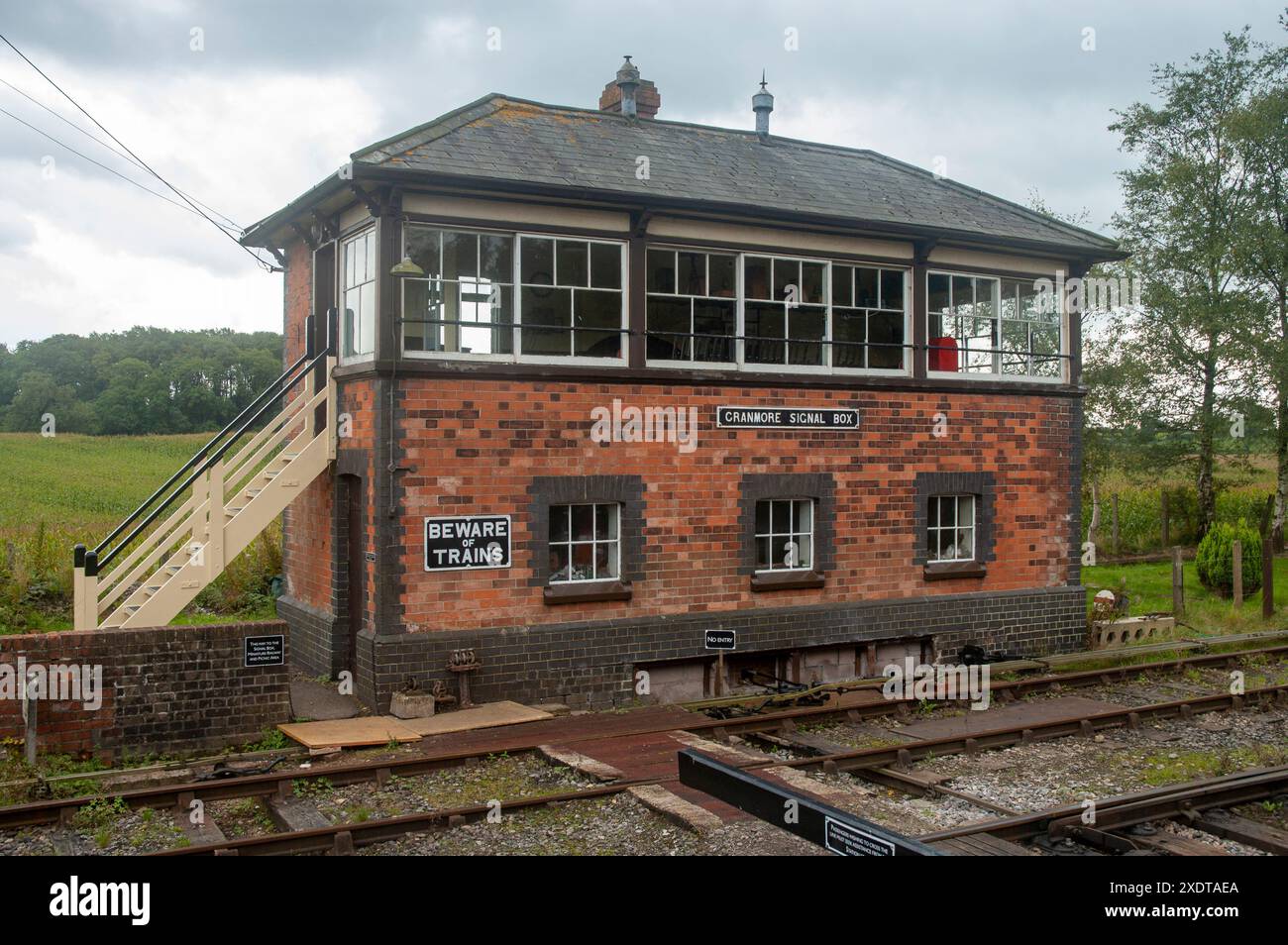 Traditional Railway Signal Box Stock Photo - Alamy