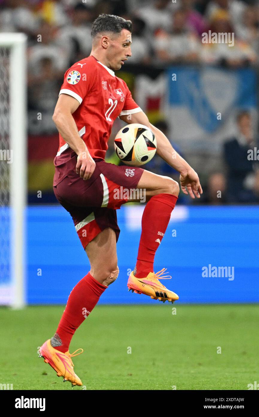 Fabian Schar (22) of Switzerland pictured during a soccer game between ...