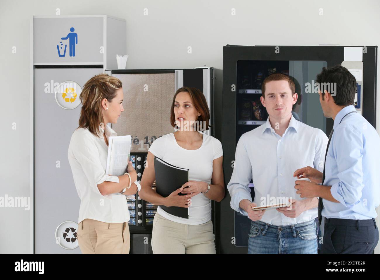 Office workers taking a break, together Stock Photo - Alamy