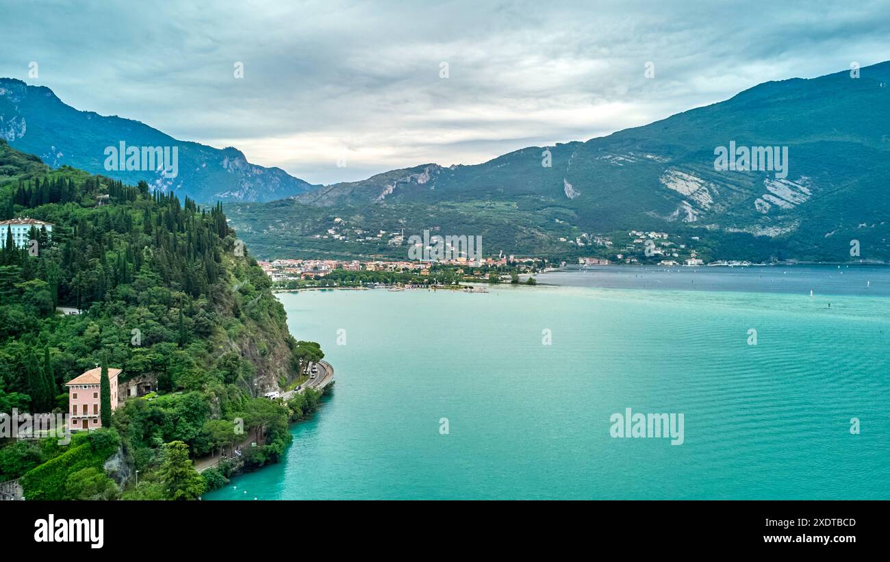 Riva del Garda, Lake Garda, Italy - June 24, 2024: Lake Garda from ...
