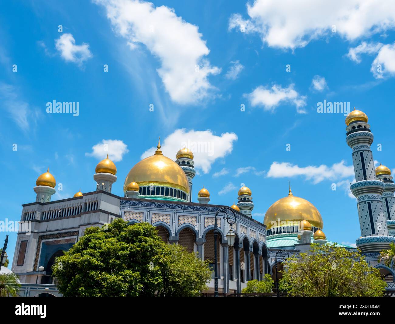 The beautiful view of Jame' Asr Hassanil Bolkiah Mosque landmark, named ...