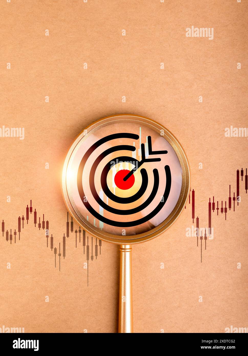 Business target investing, research and analyze for economy market ...