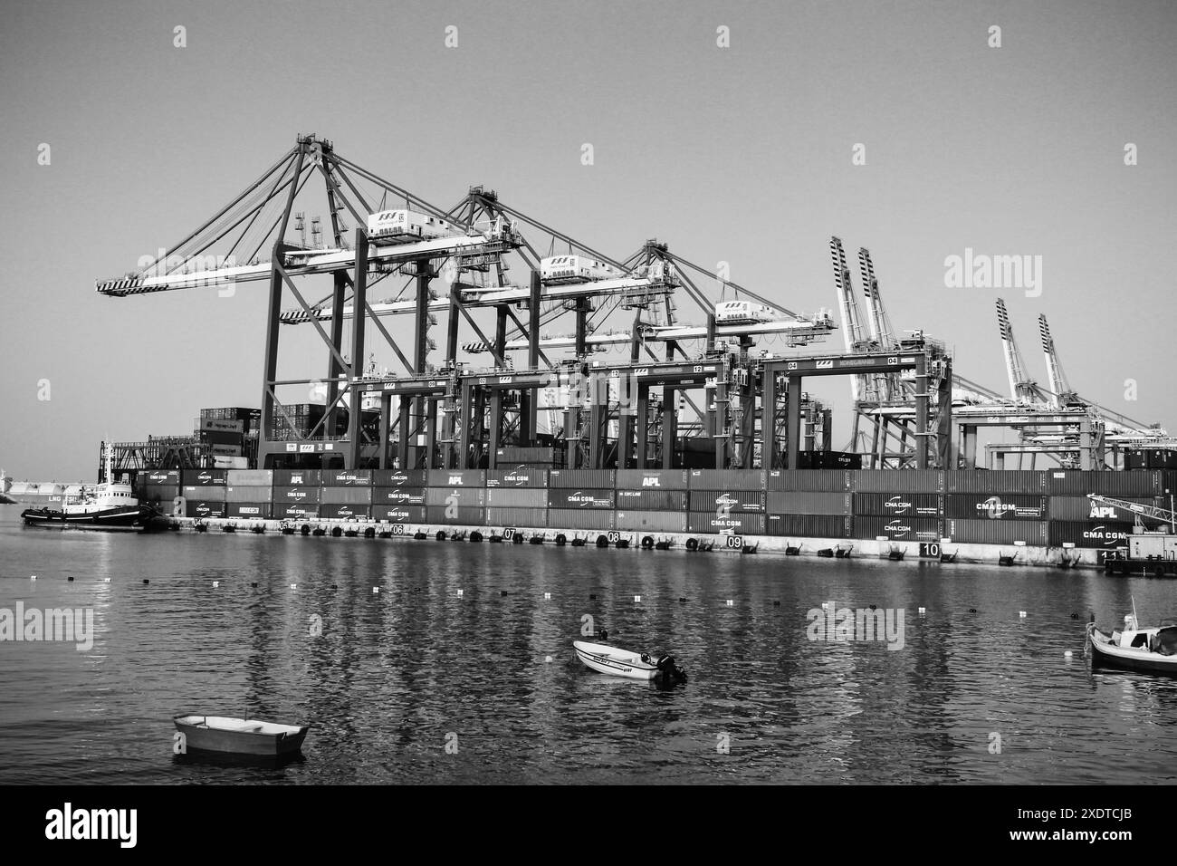 Freeport by Night Stock Photo - Alamy