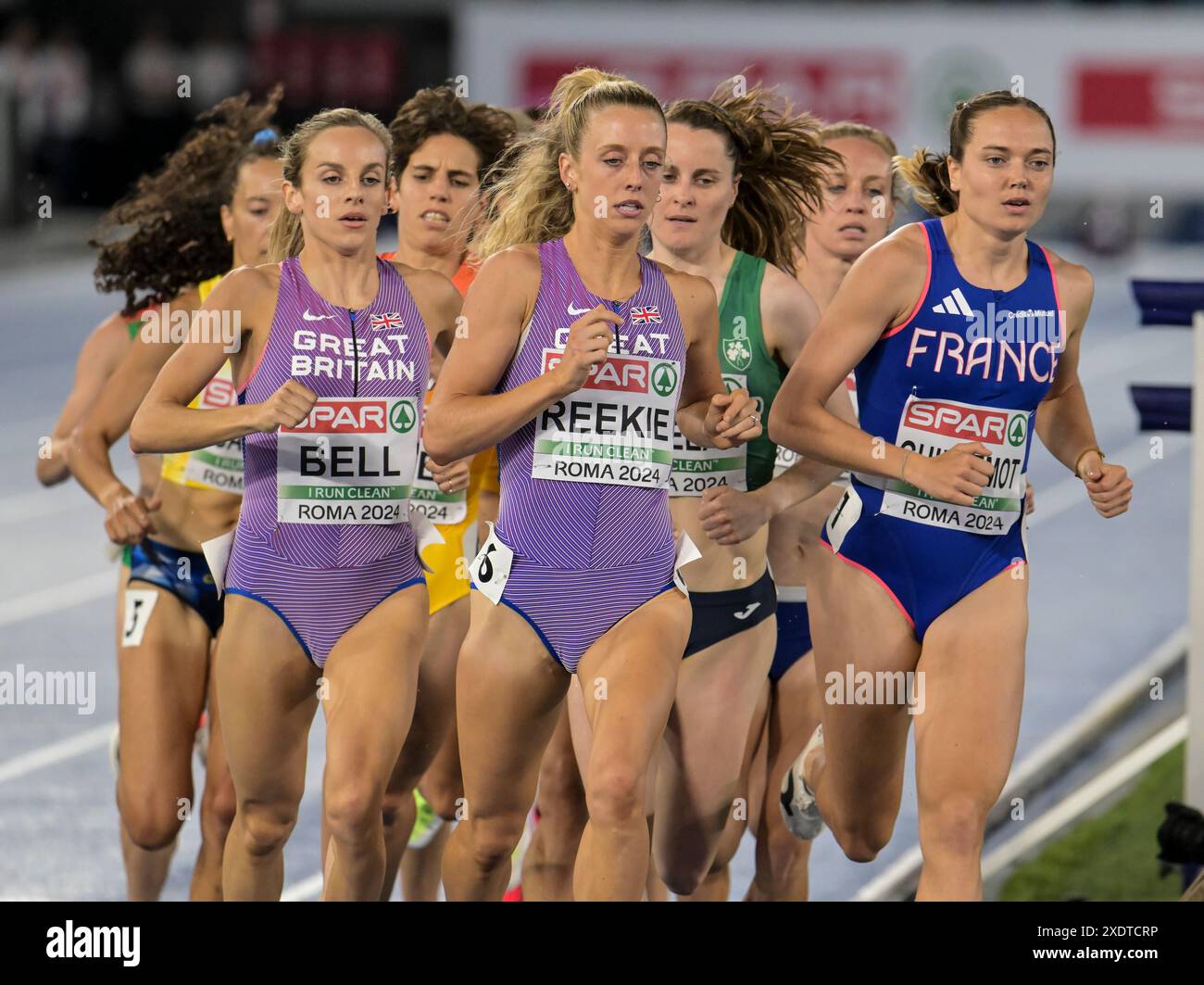 Georgie Bell, Jemma Reekie of Great Britain and Agathe Guillemont of ...