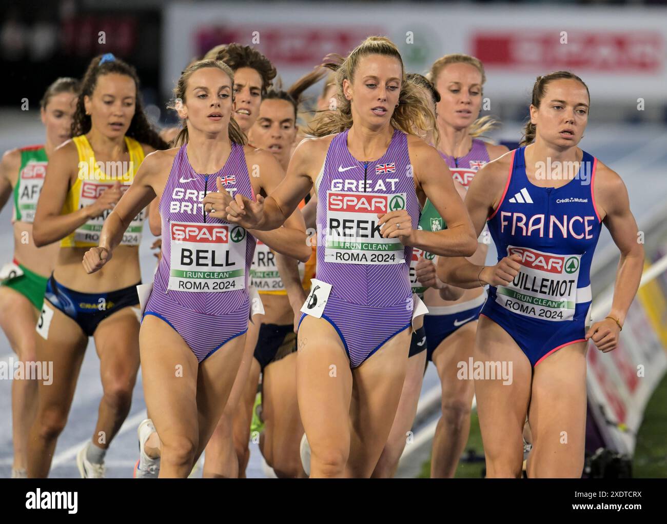 Georgie Bell, Jemma Reekie of Great Britain and Agathe Guillemont of ...