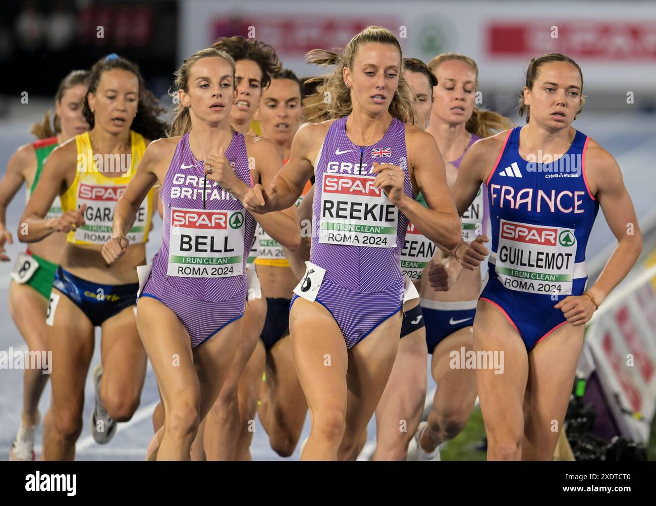 Georgie Bell, Jemma Reekie of Great Britain and Agathe Guillemont of ...