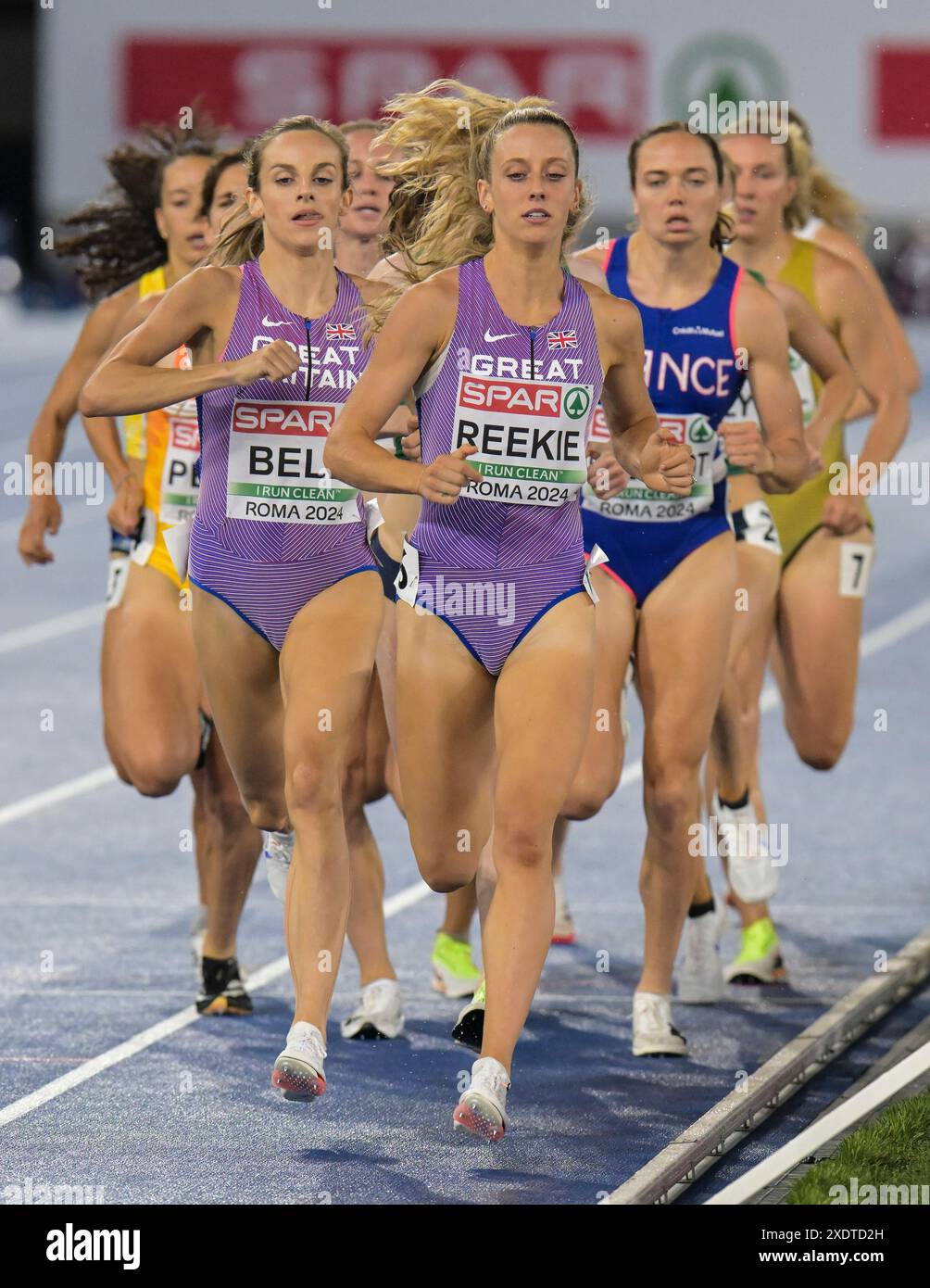 Georgie Bell and Jemma Reekie of Great Britain competing in the women’s ...