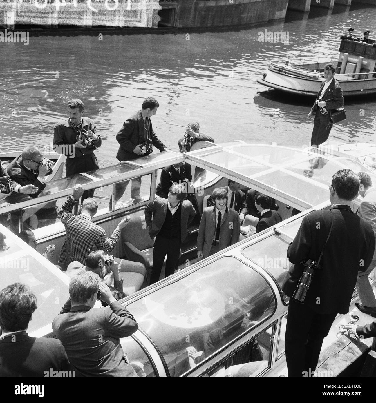 The Beatles. Beatlemania in The Netherlands - Beatles on tourboat ...
