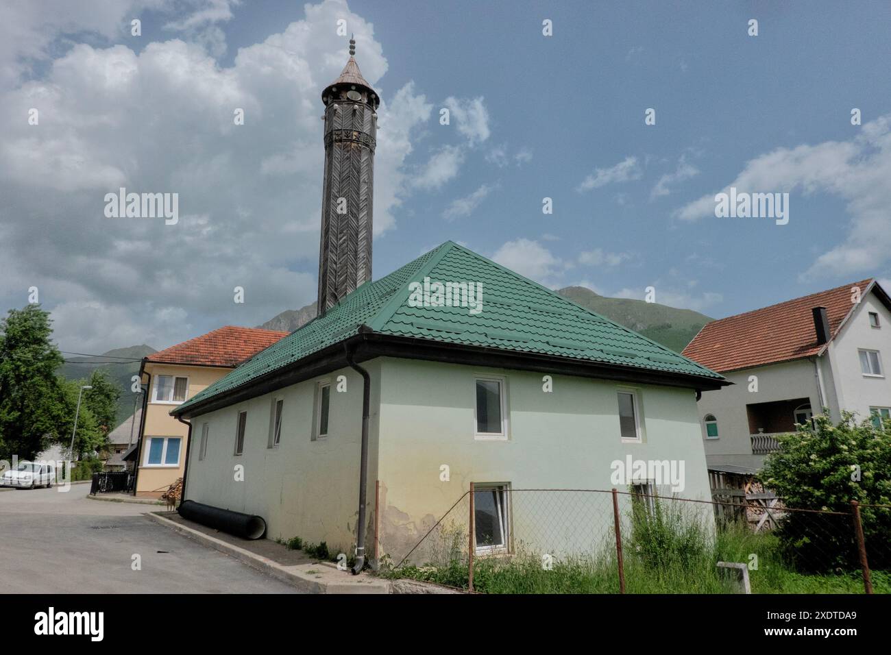 Traditional Cekic mosque (Cekic Džamija) Gusinje, Montenegro Stock ...