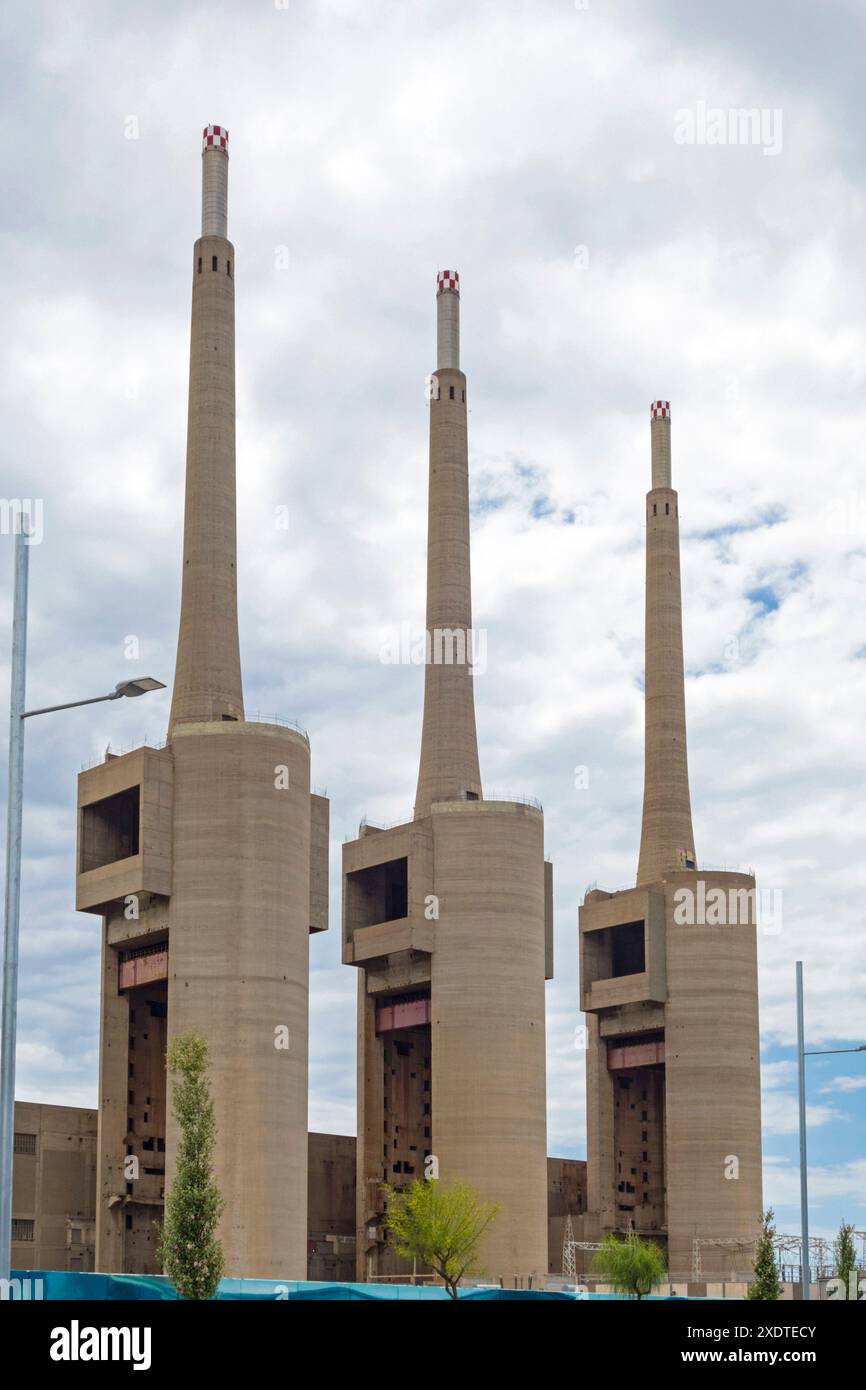 Three tall chimneys hi-res stock photography and images - Alamy