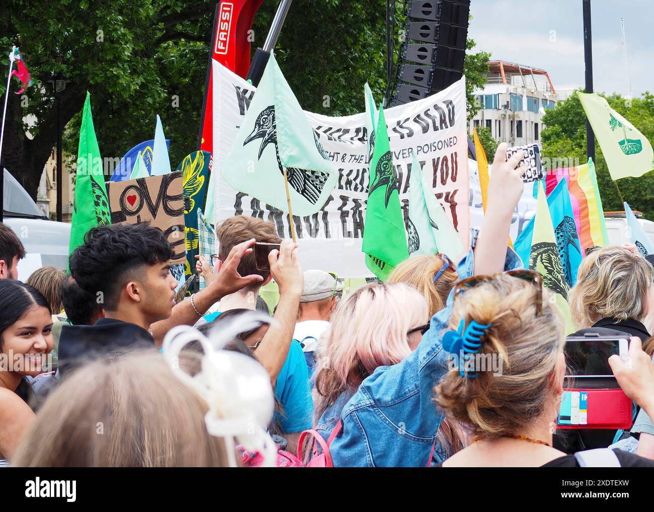 RESTORE NATURE NOW PROTEST LONDON 22 JUNE 2024 Stock Photo - Alamy