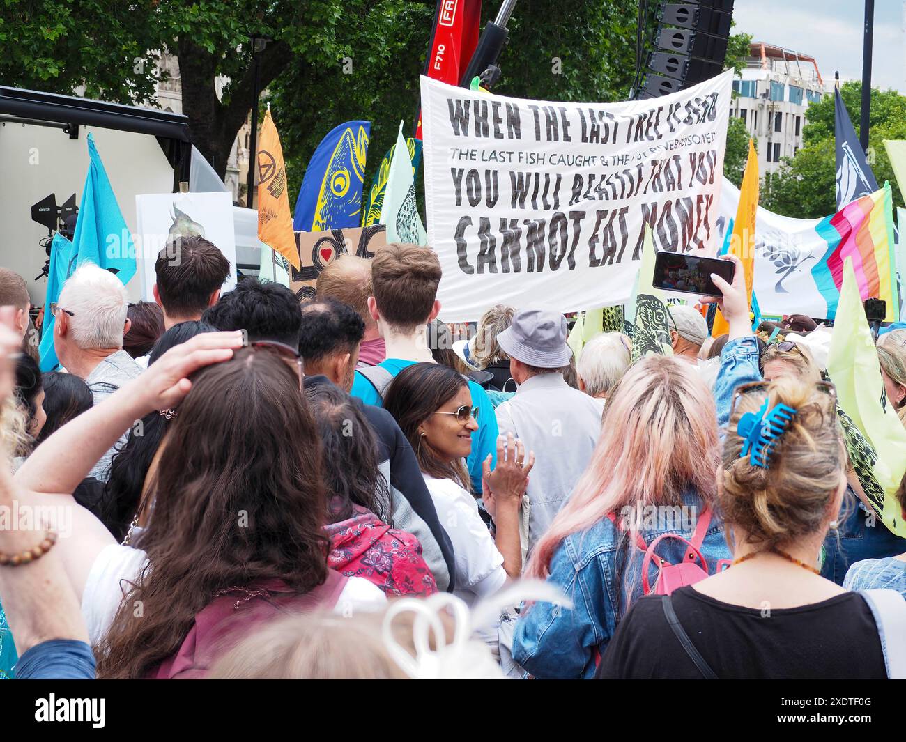 RESTORE NATURE NOW PROTEST LONDON 22 JUNE 2024 Stock Photo - Alamy