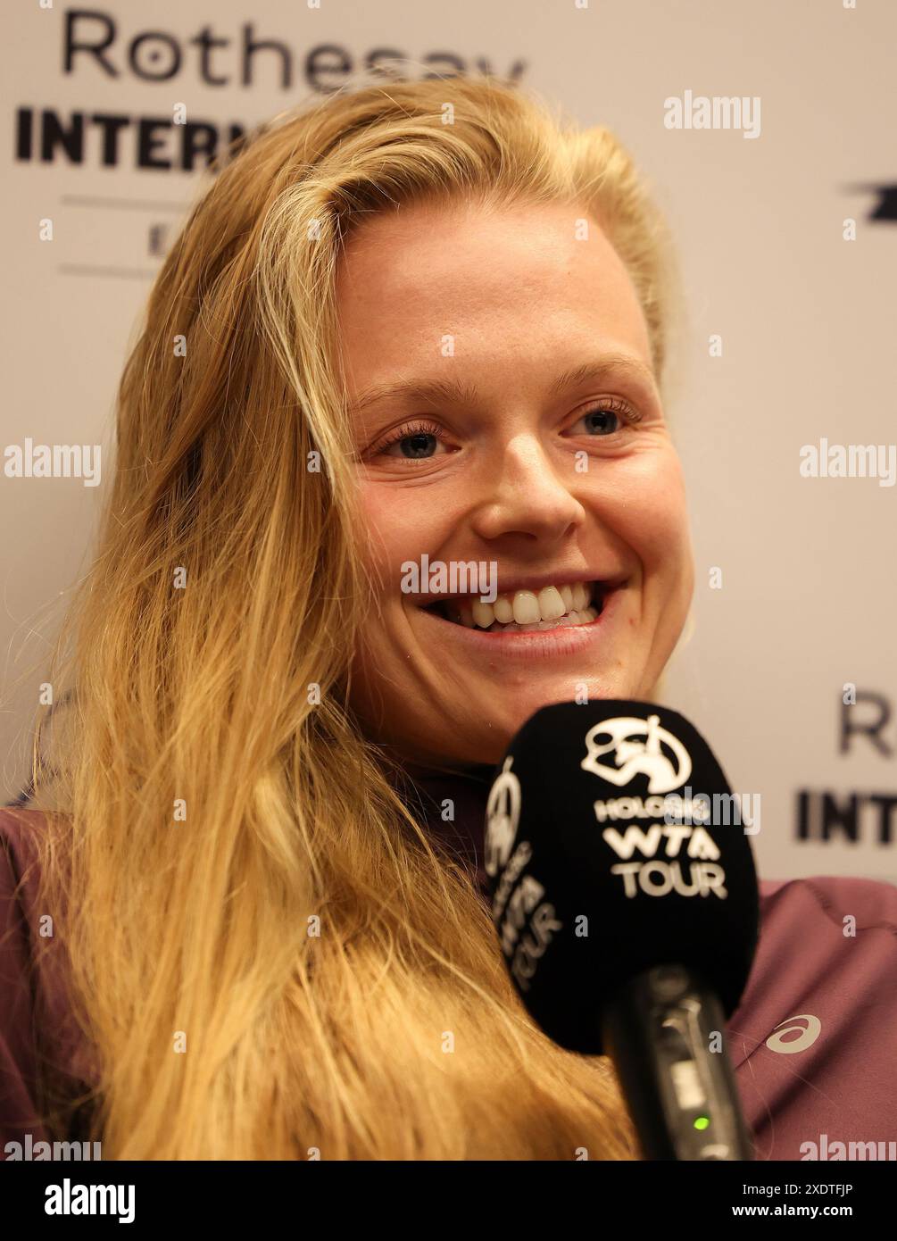 Harriet Dart during her press conference after her victory over Marie ...