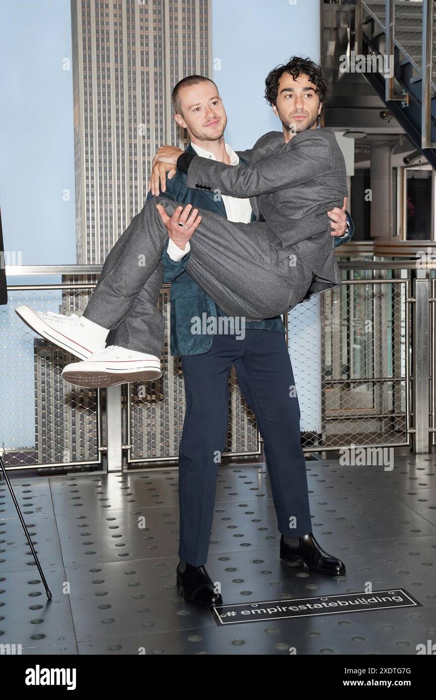 Joseph Quinn, Alex Wolff at a public appearance for A QUIET PLACE: DAY ...