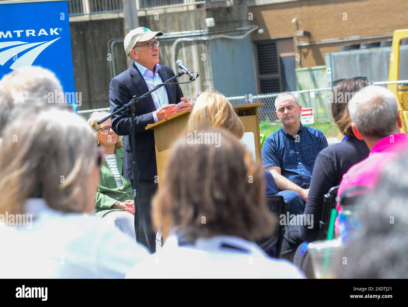 Sen. Peter Welch, D-Vt., speaks during a groundbreaking ceremony of the ...