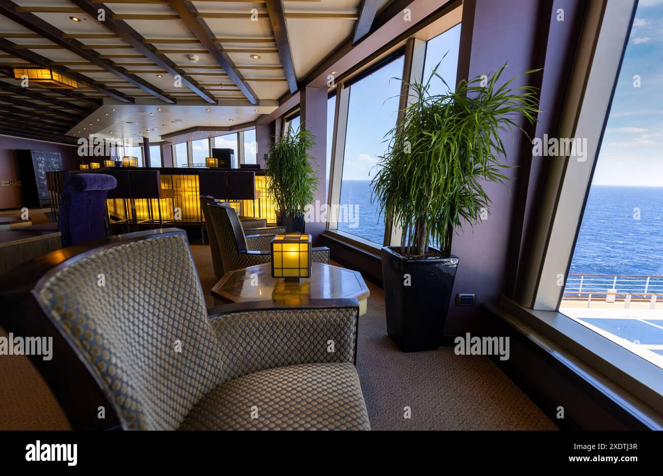 Luxury cruise ship interior designed to provide maximum comfort Stock ...