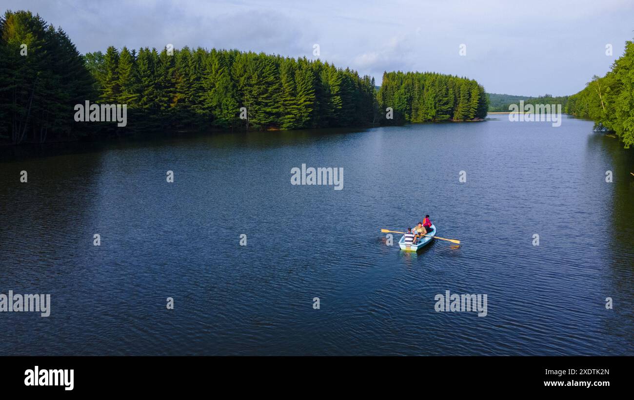 Rowing boat from above hi-res stock photography and images - Alamy