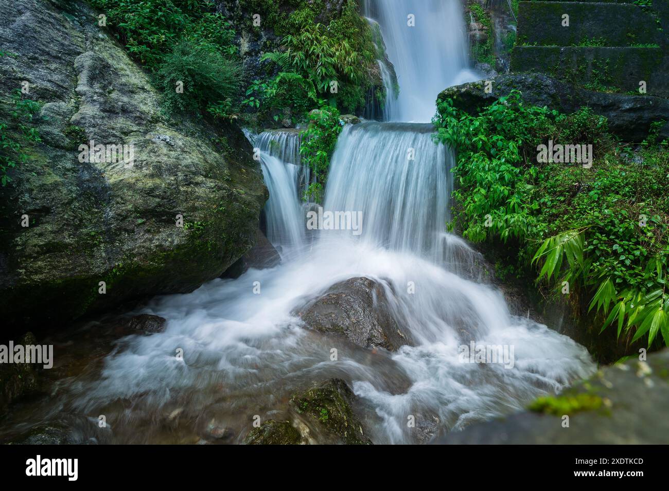 Paglajhora waterfall , famous waterfall in monsoon, at Kurseong ...