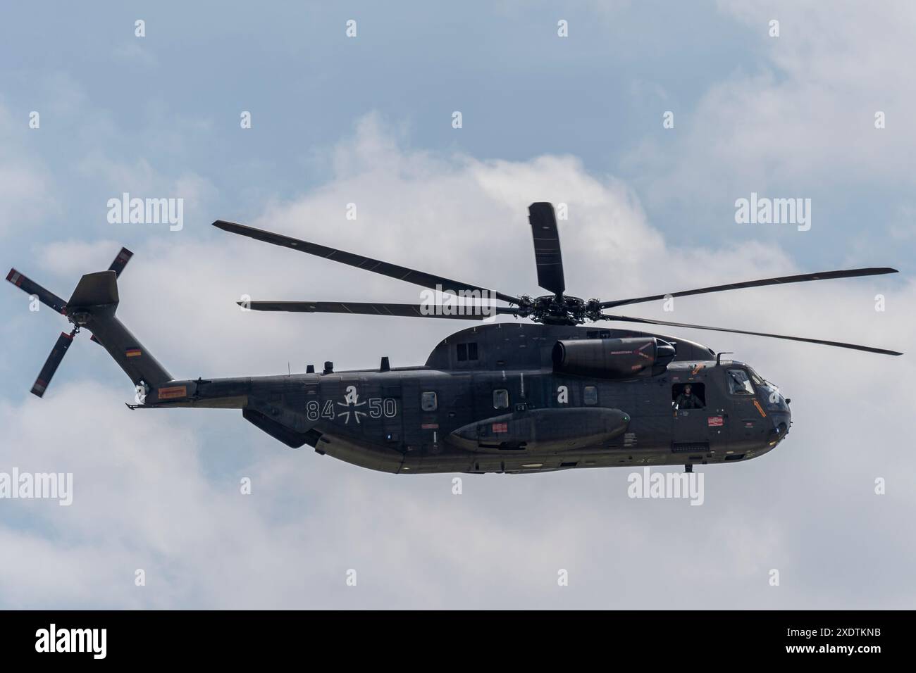 Heavy-lift cargo helicopter Sikorsky CH-53 Sea Stallion of the German ...