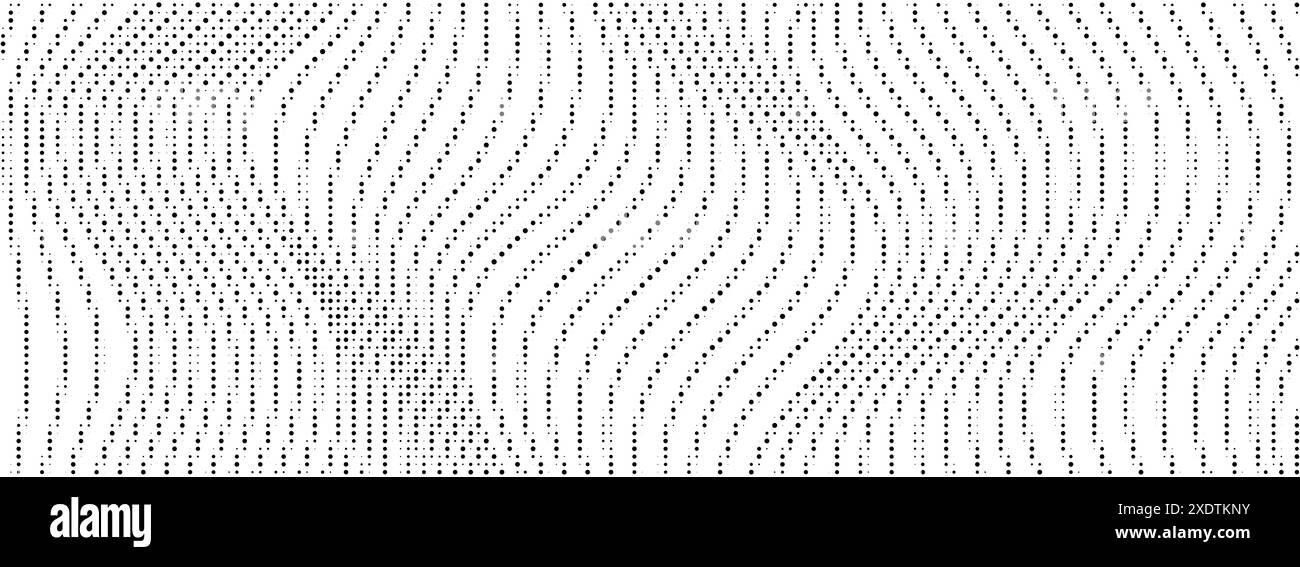 Abstract halftone wavy background, retro dot gradient, modern dynamic ...