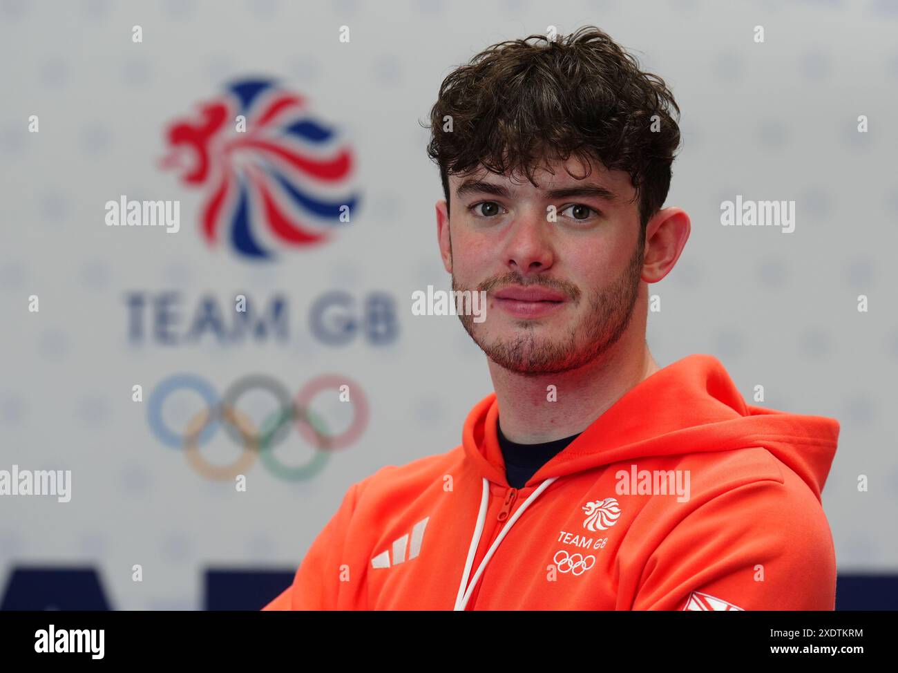 Edward Lowe during a Team GB kitting out session for the Paris Olympics ...