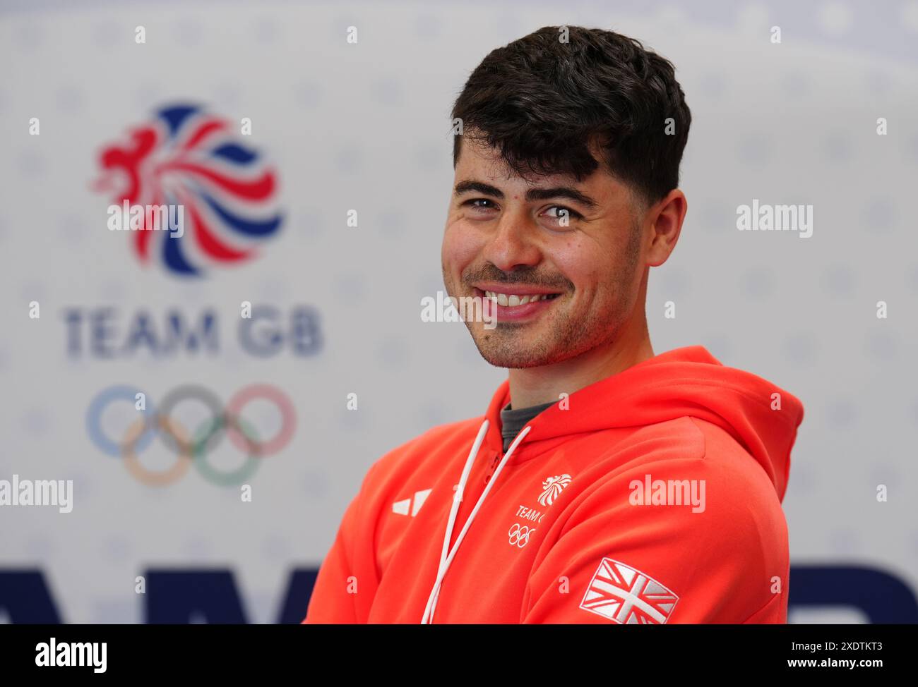 Charlie Tanfield during a Team GB kitting out session for the Paris ...