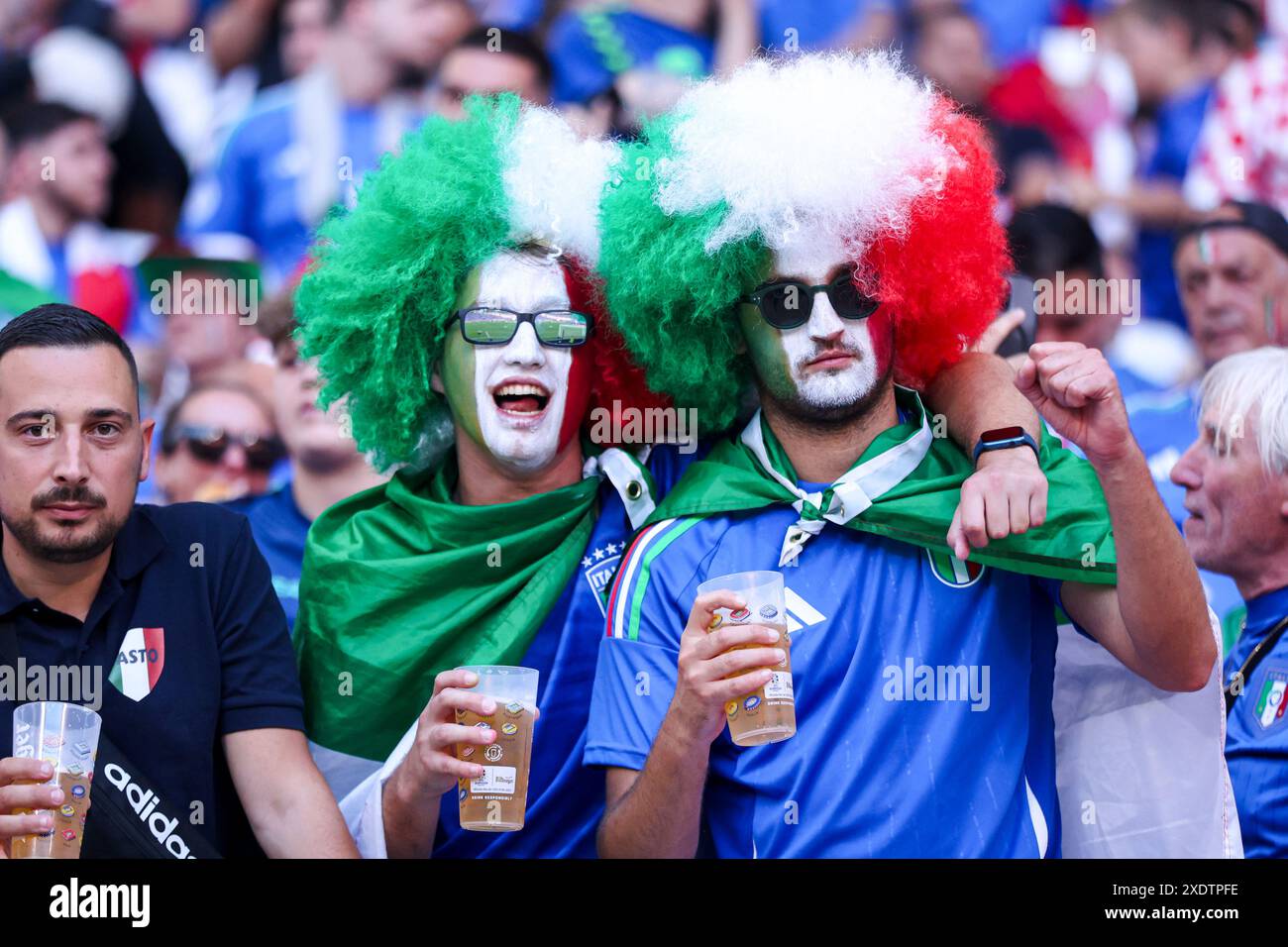 Euro 2024 fans face paint hi-res stock photography and images - Alamy
