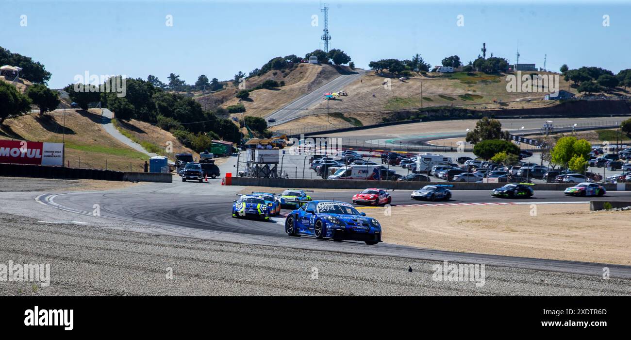 June 22 2024 Monterey, CA, U.S.A. BK Racing Driver Kevin Woods coming ...