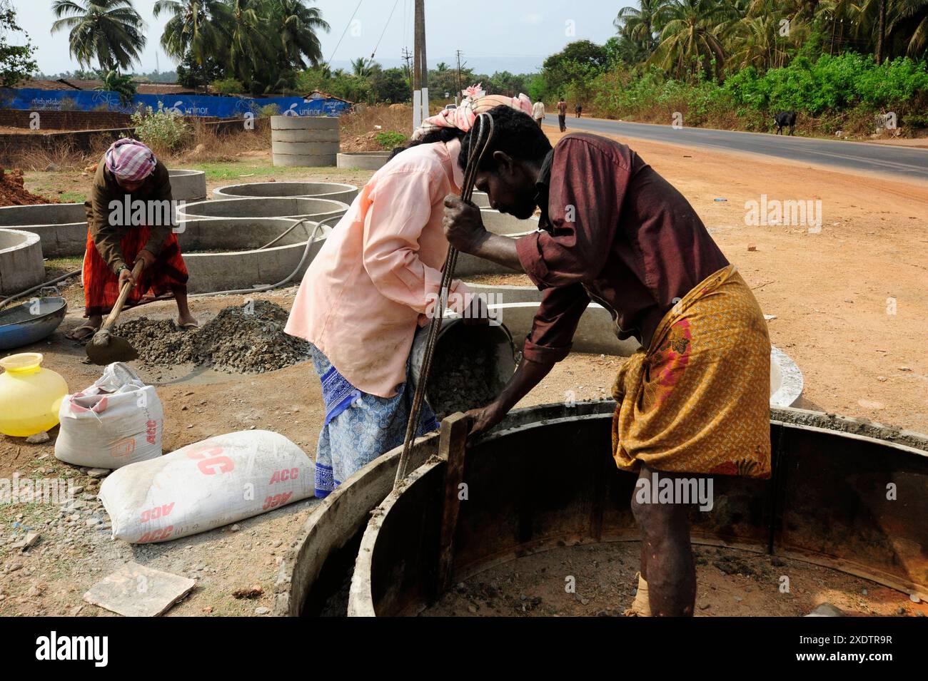 concrete engineering or concrete construction, building architecture in ...
