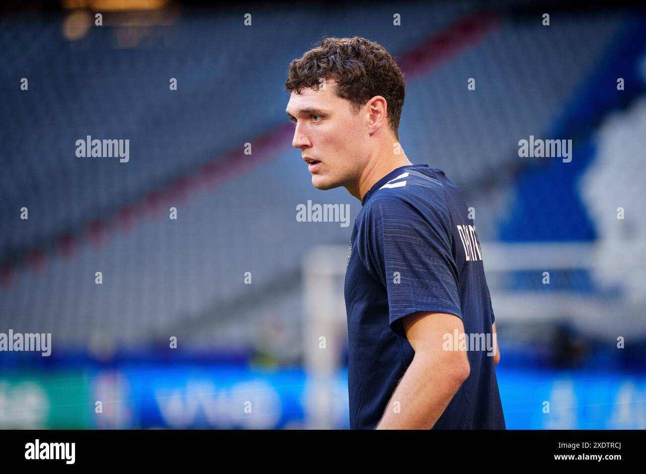 Frankfurt, Germany. 24th June, 2024. Andreas Christensen during Denmark ...