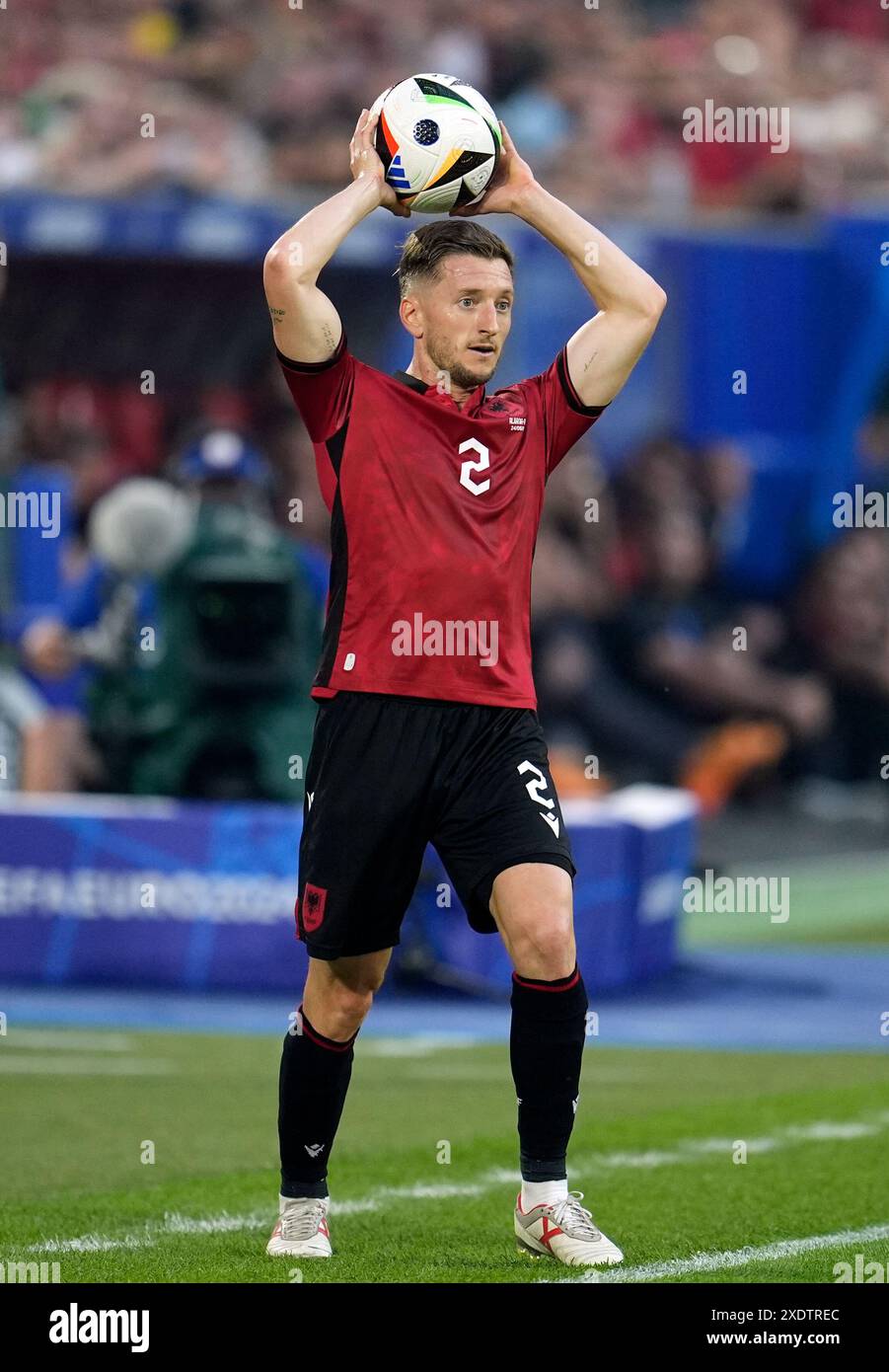 Albania's Ivan Balliu during the UEFA Euro 2024 Group B match at the ...