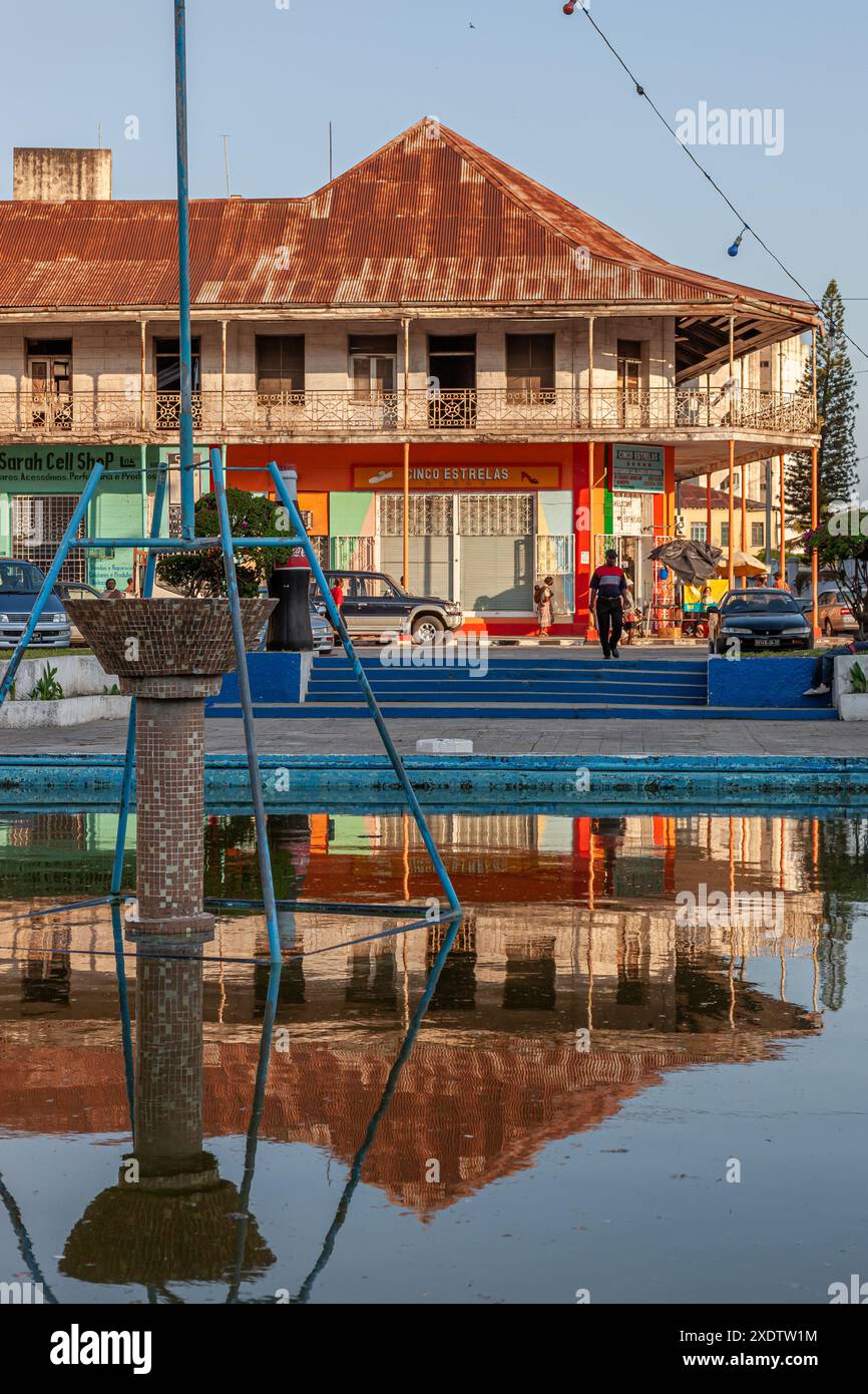 Mozambique, Sofala, Beira, Downtown, Old colonial building Stock Photo - Alamy