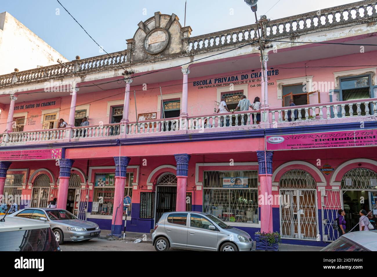 Mozambique, Sofala, Beira, Downtown, Old colonial building Stock Photo - Alamy