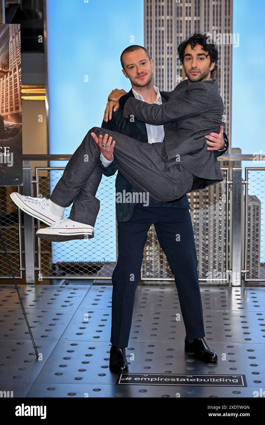 Joseph Quinn and Alex Wolff Stock Photo - Alamy