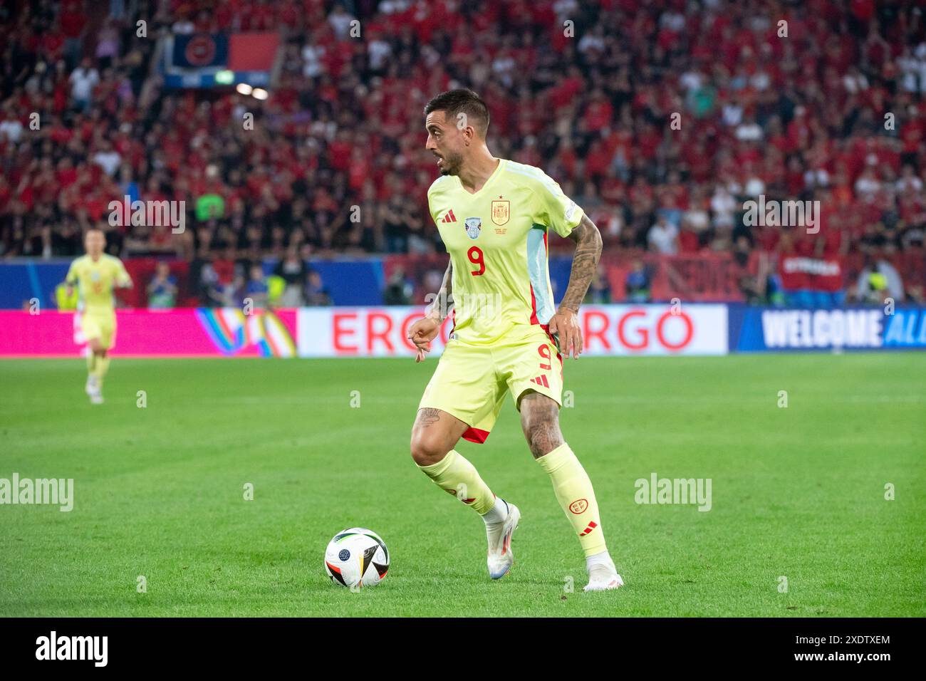 Joselu Mato Sanmartin (Spanien, #09) am Ball, GER, Albania (ALB) vs ...