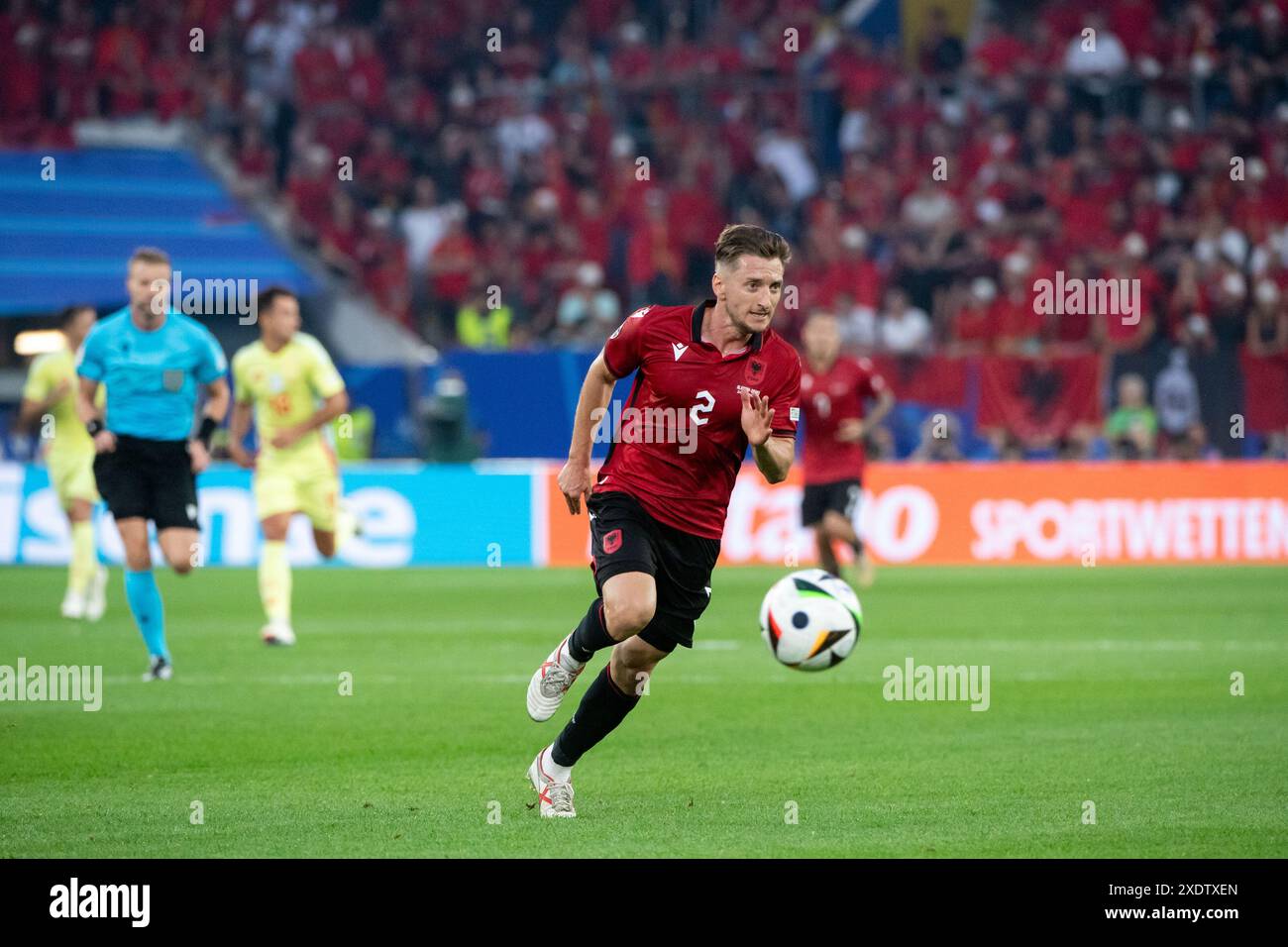 Ivan Balliu (Albanien, #02) am Ball, GER, Albania (ALB) vs Spain (ESP ...